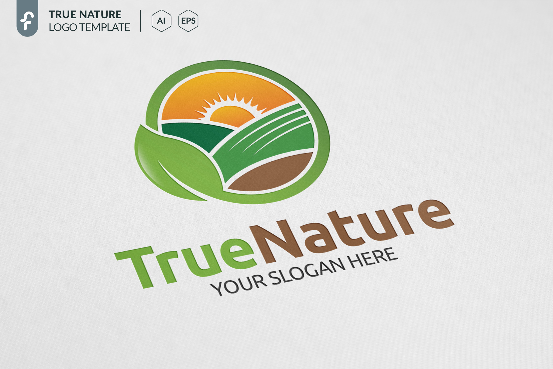 True Nature Logo, a Branding & Logo Template by ft.studio