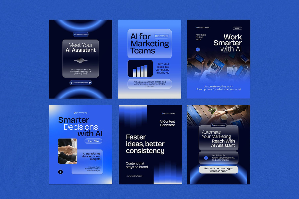 AI Assistant Instagram Template, a Social Media Template by graphicook