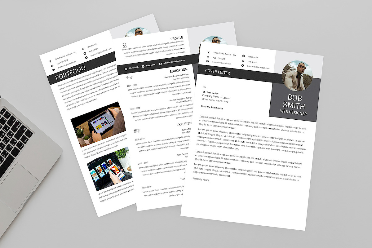 Clear CV Resume Designer, a Resume Template by AQR Studio