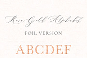 Gold Foil Alphabet Letters