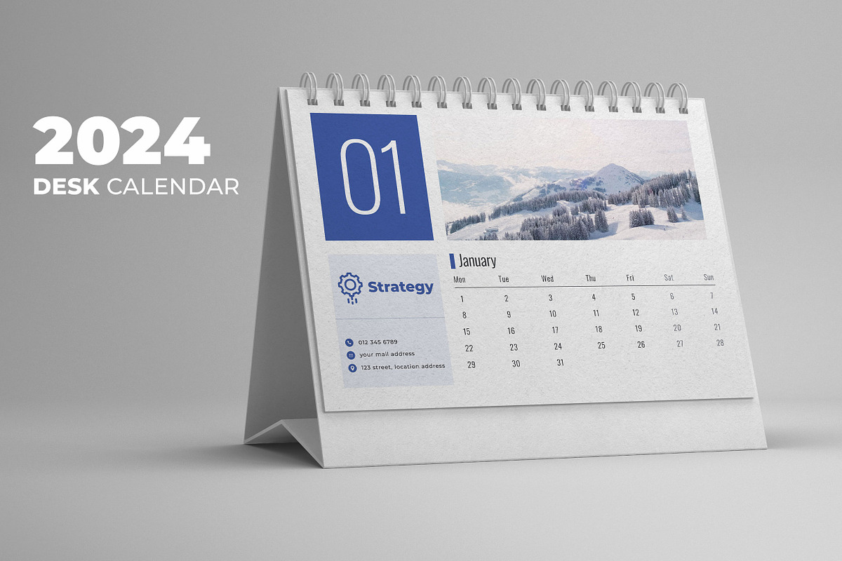 Desk Calendar 2024
