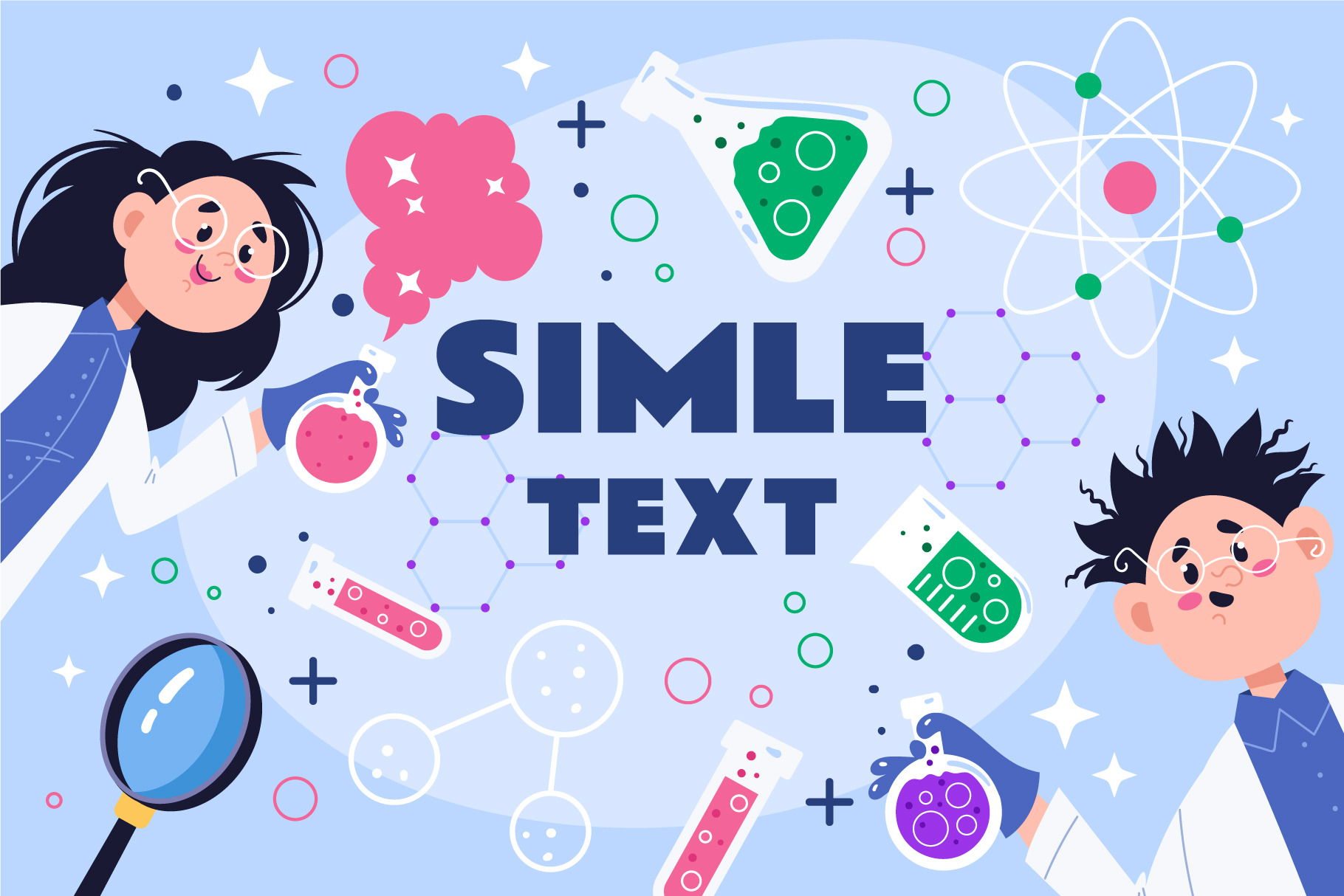 Laboratory background, an Education Illustration by PrettyVectors