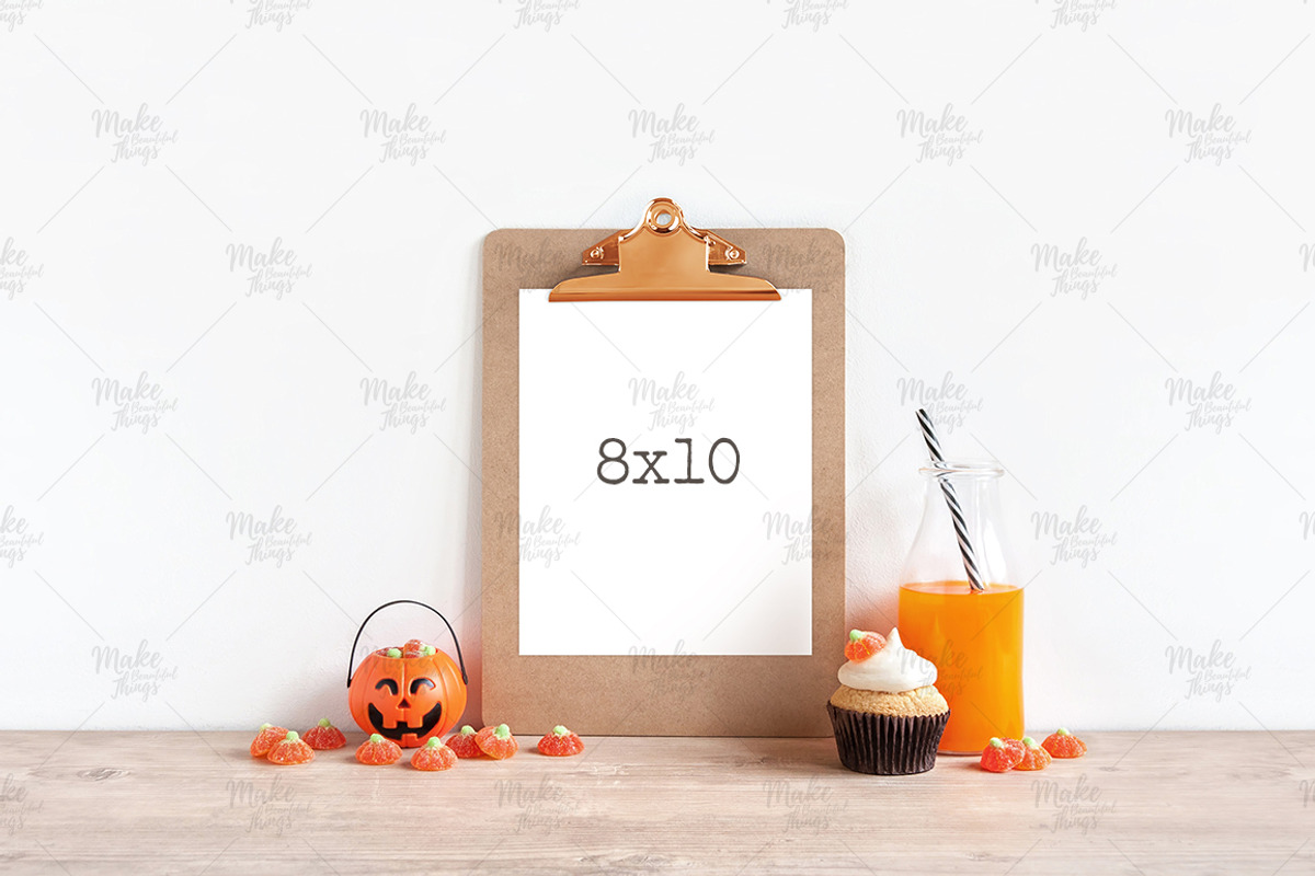 Halloween clipboard mockup / 3 sizes, a Cups & Container Mockup by Make ...