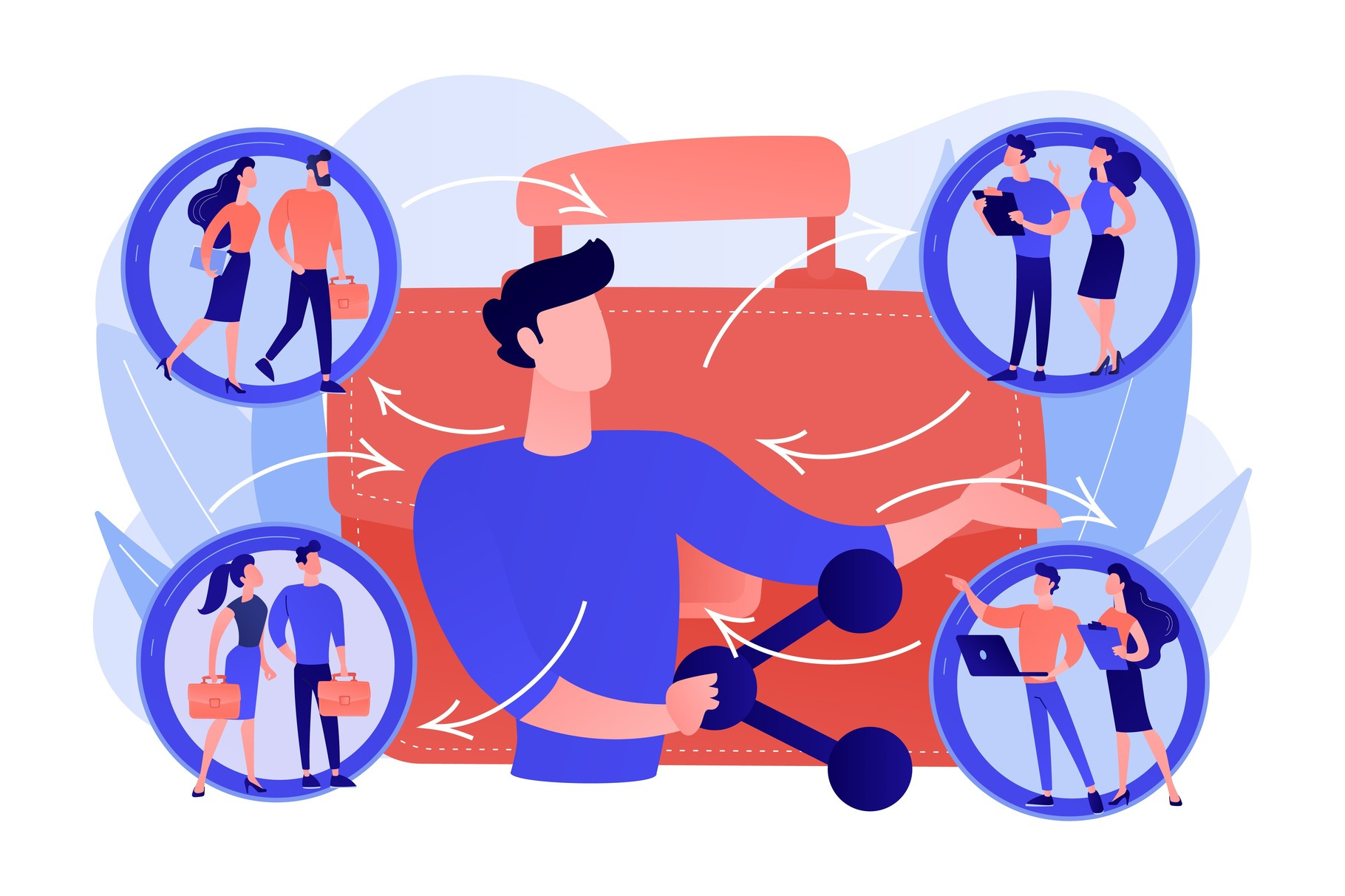 Employee sharing concept vector | Work Illustrations ~ Creative Market