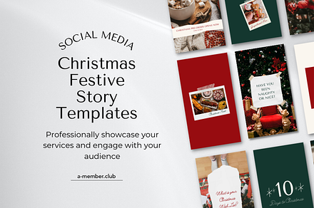 Christmas Animated Template | Social Media Templates ~ Creative Market