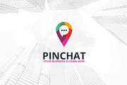 Pin Chat Logo Template, a Branding & Logo Template by Birka Studio