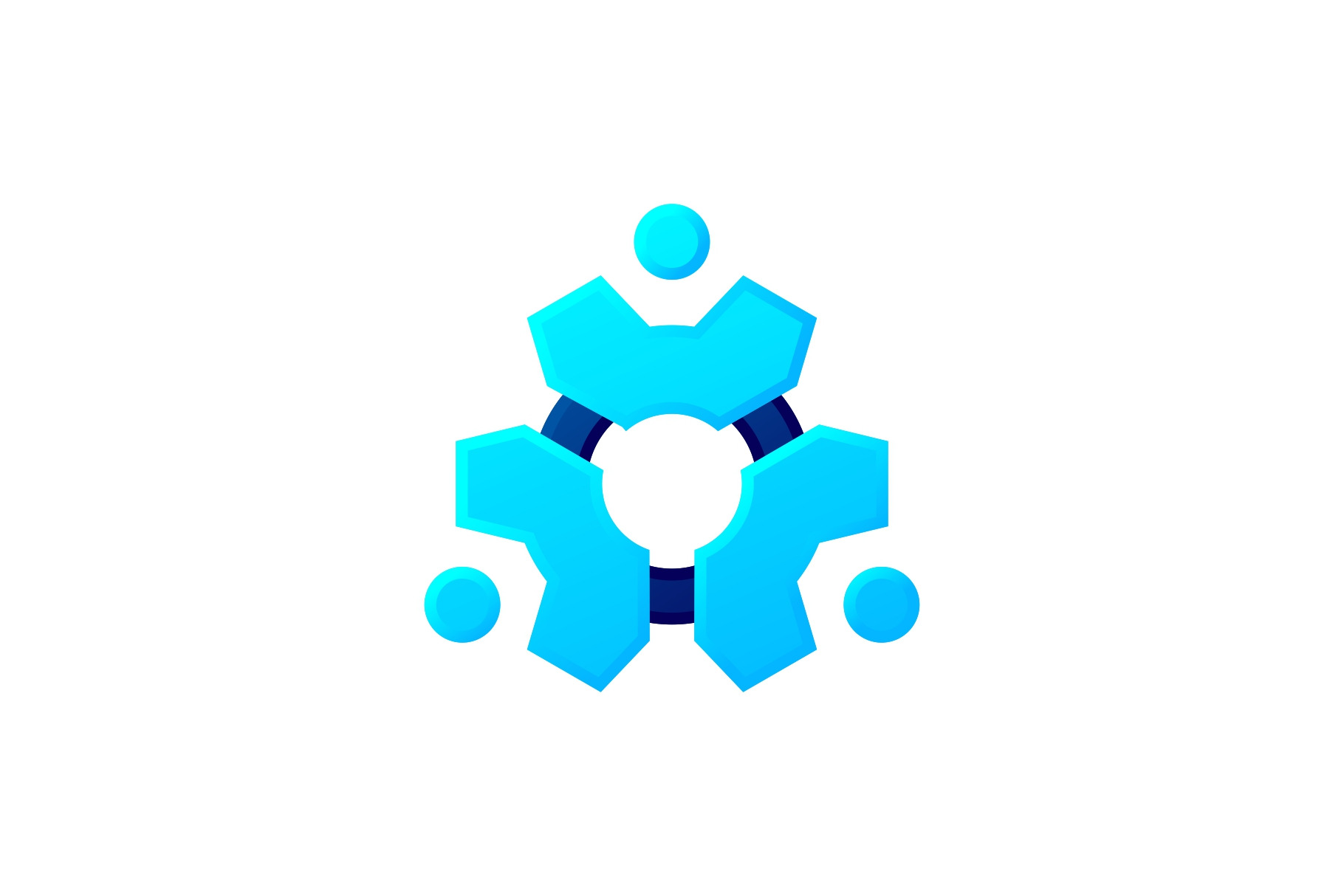 people gear cog cogs logo vector, a Branding & Logo Template by vastard