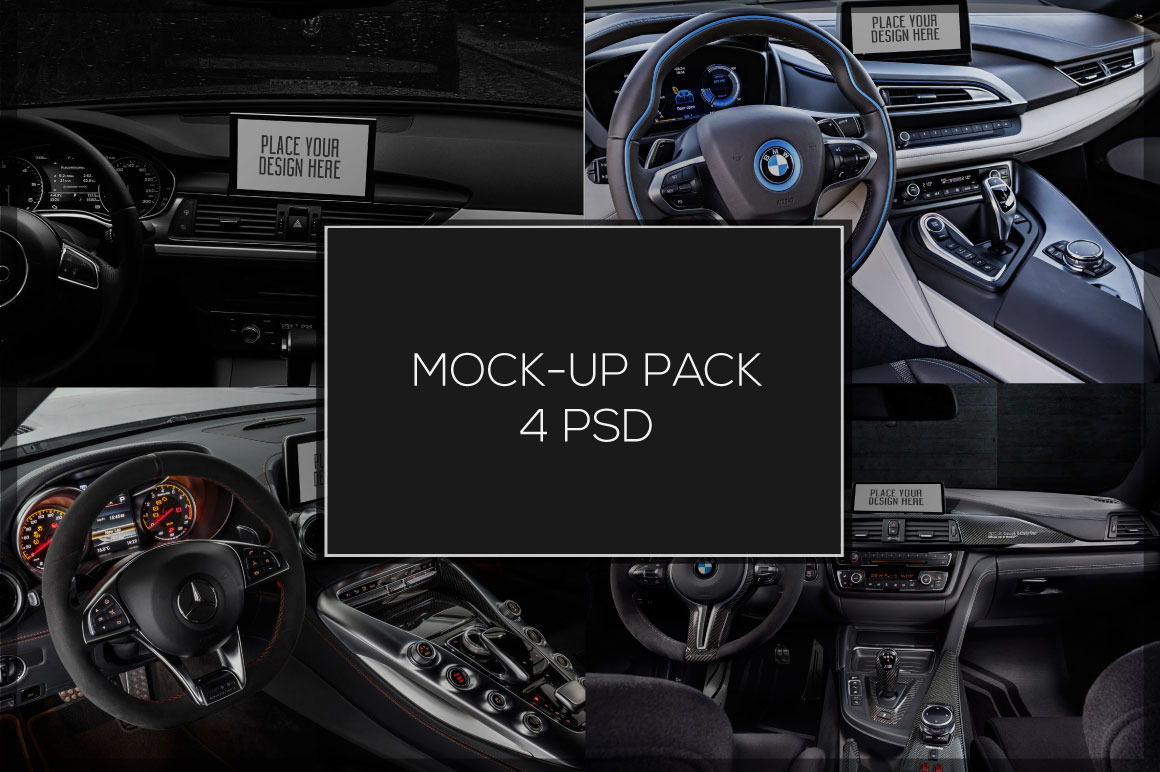 Car Navigation Tablet Mock-up Pack#1, an iPad Mockup by vraiana