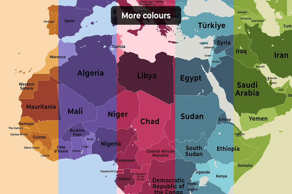 World Map - Photoshop Vector Template