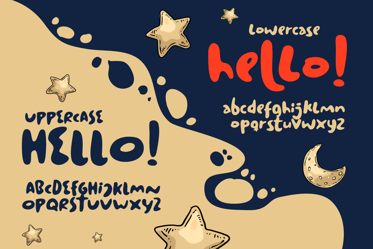 THE BABY MOON - Display Font