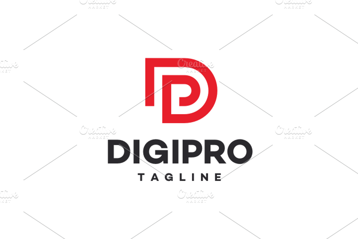 DigiPro - Letter D P DP PD Logo, a Branding & Logo Template by yopie