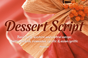 Dessert Script, a Script Font by Paratype