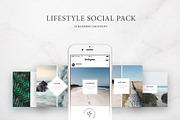 Lifestyle Social Pack / Kit 1, a Social Media Template by Blossom