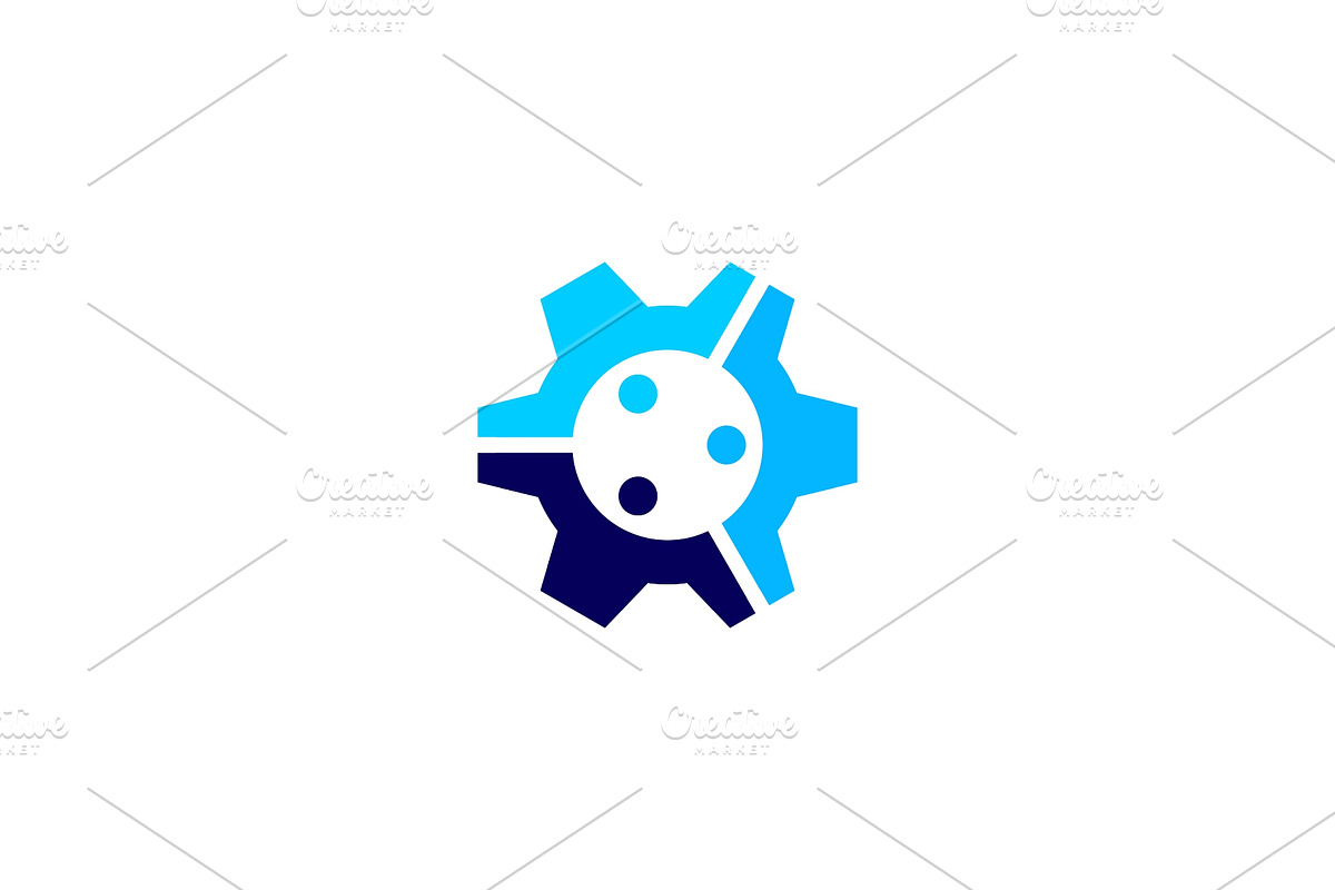 people gear cog cogs logo vector, a Branding & Logo Template by vastard ...