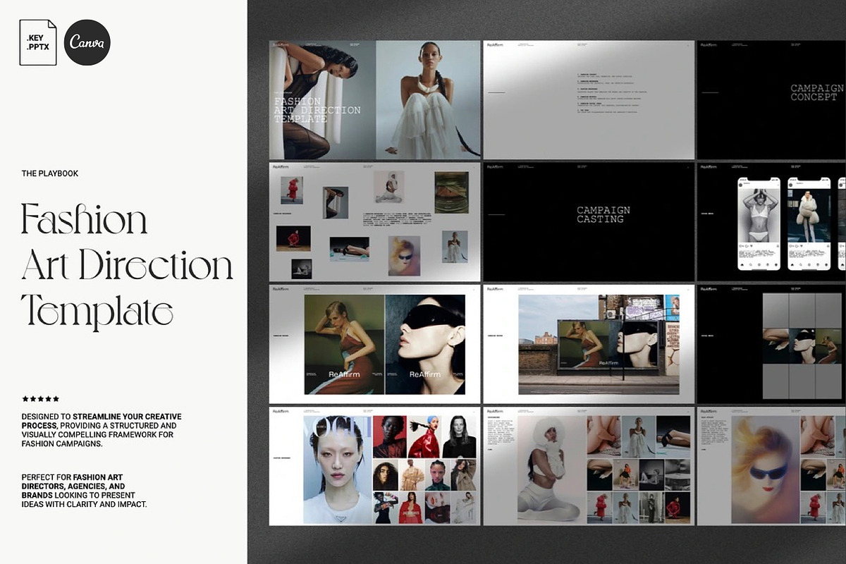 Fashion Art Direction Template, a Presentation Template by ReAffirm