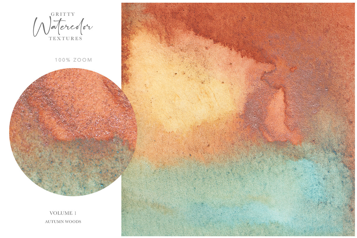 Gritty Watercolor Textures Vol 1, a Texture Graphic by Eclectic Anthology