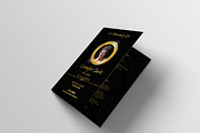 Golden Funeral Program Template, a Brochure Template by SmmrDesign