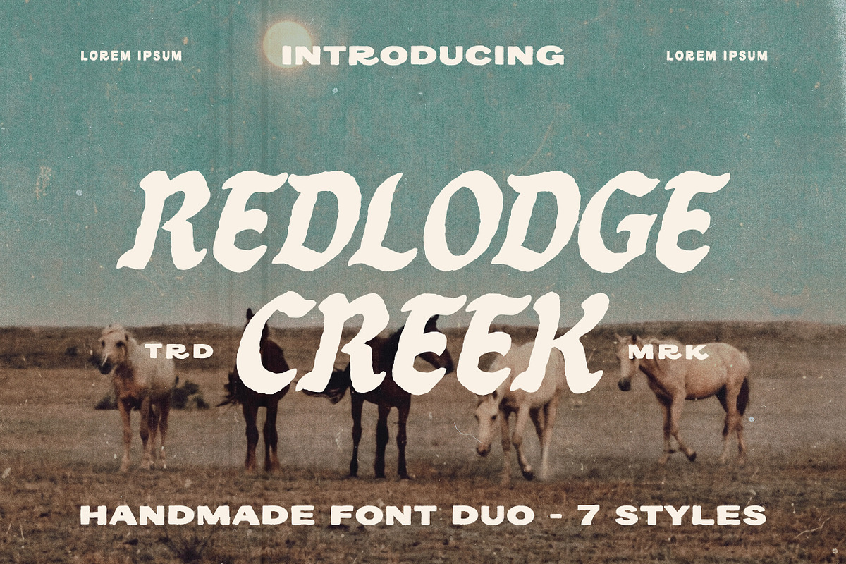 REDLODGE FONT DUO + Extra, a Handwritten Font by Davide Bassu