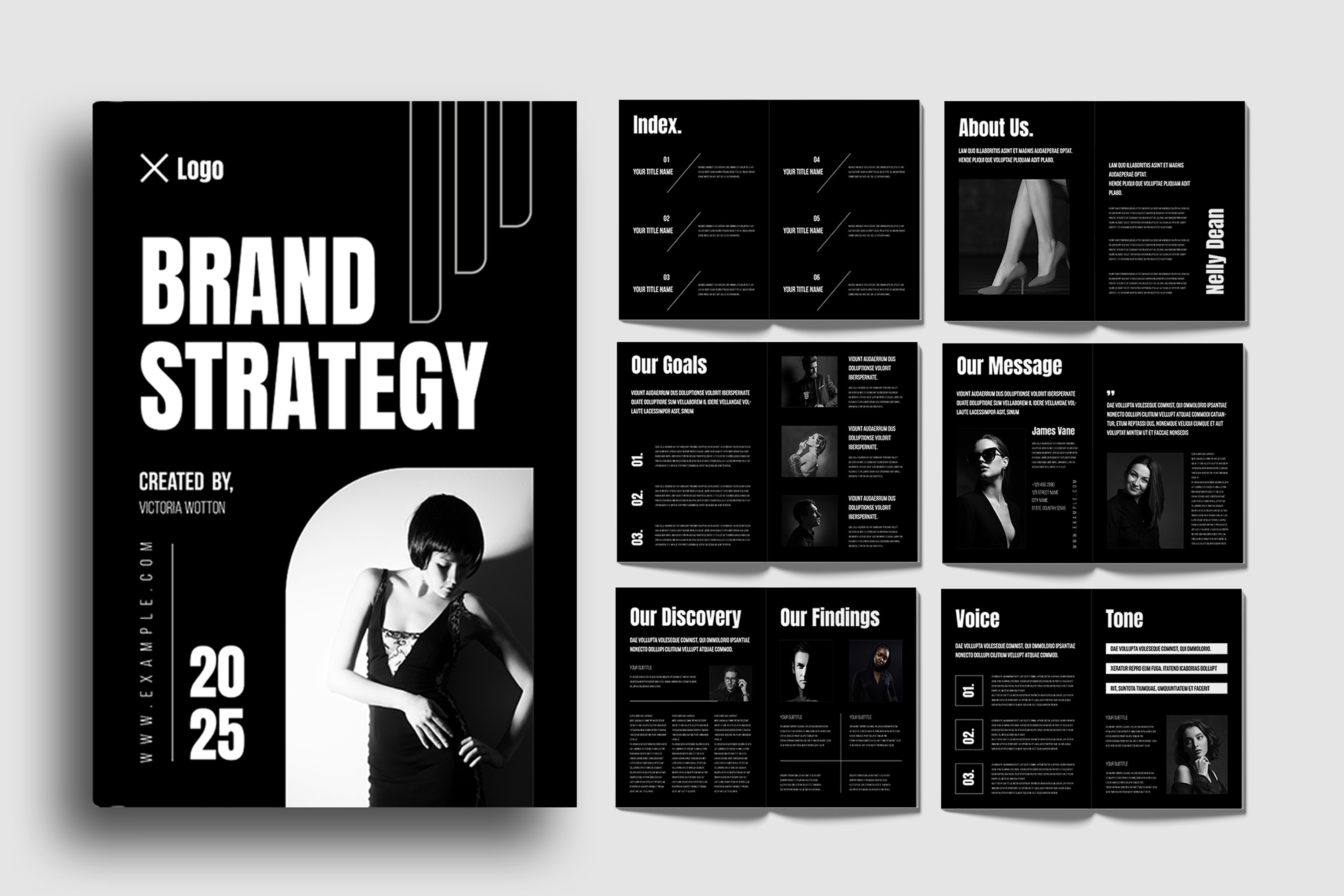 Brand Strategy Template Design