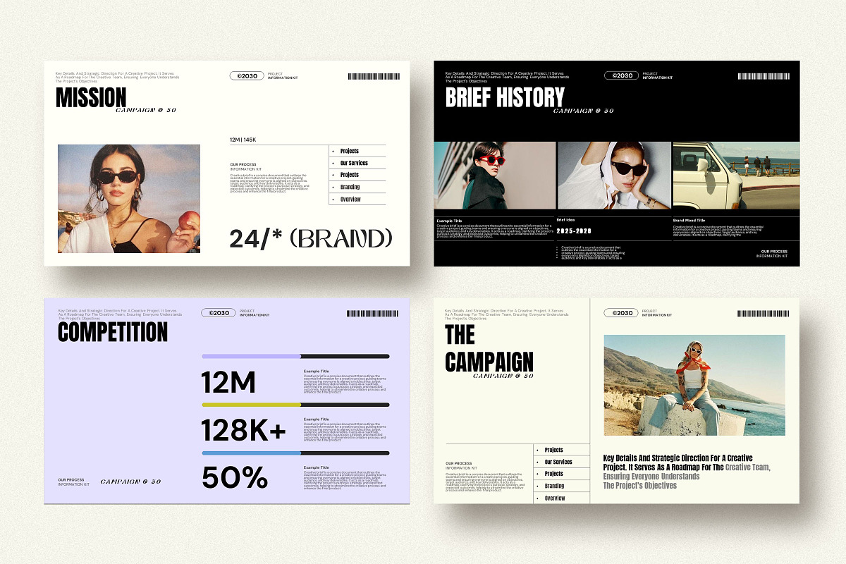 Creative Brief Campaign Template, a Presentation Template by Studio ...