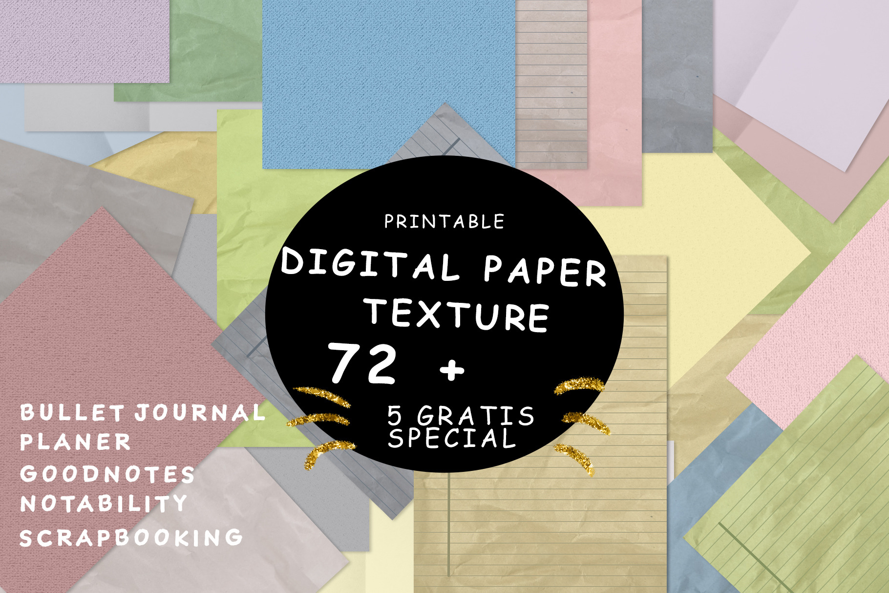 Texture paper with surprise, a Texture Graphic by SandraBredtmann