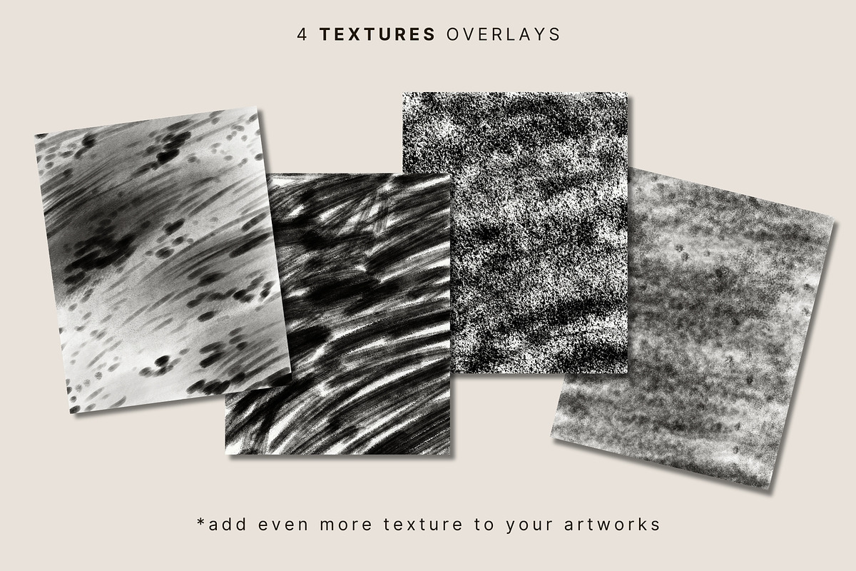 20 Photoshop Mix Media Brushes, a Brush Add-On by Jenteva Art