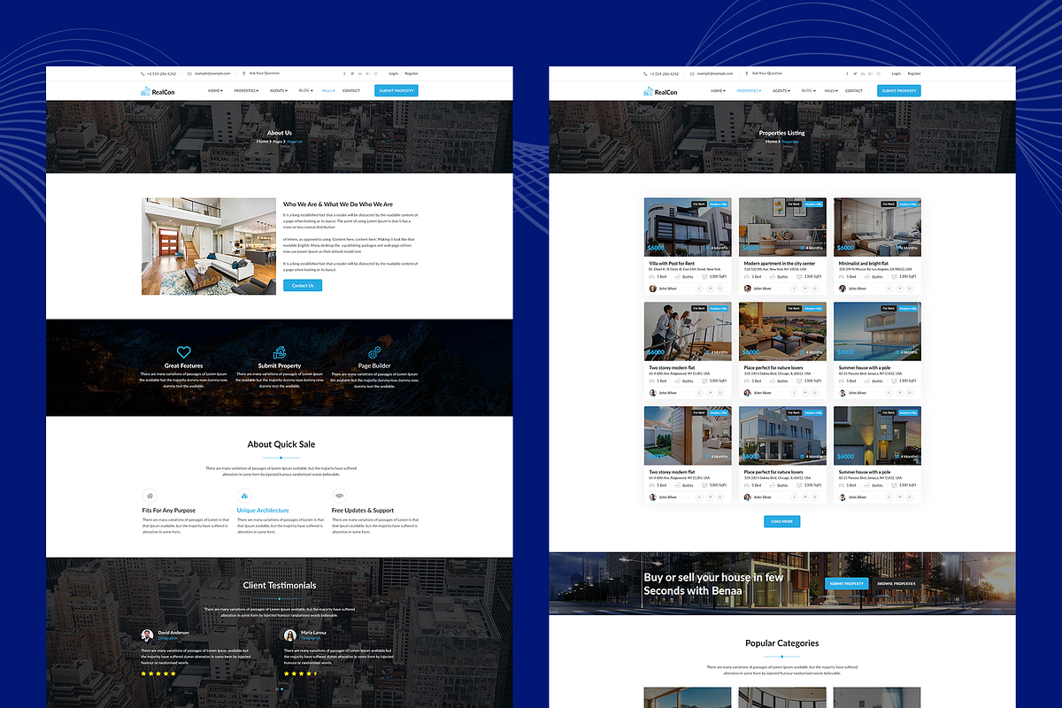 RealCon - Real Estate HTML Template, a HTML Template by THESOFTKING