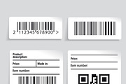 Barcode label vector set, a Work Illustration by Lin´s