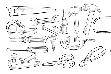 Vintage Tools, an Object Graphic by Mr Vintage