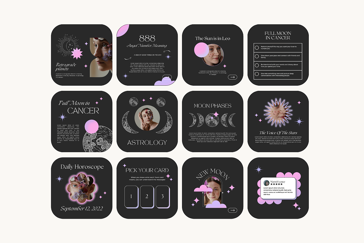 Astrology Instagram Post Templates