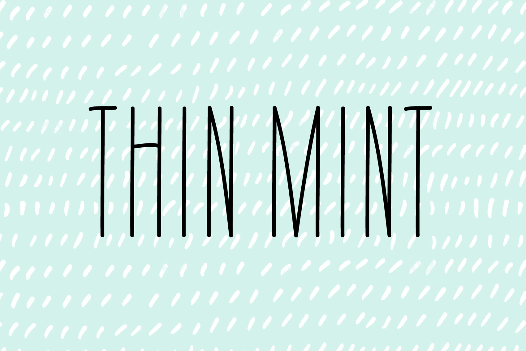 Thin Mint Font, a Sans Serif Font by Eike Creative