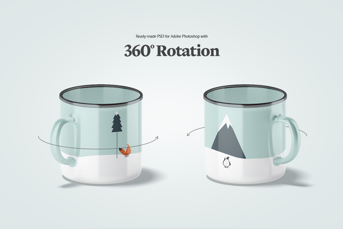 360 MUGS BUNDLE, a Cups & Container Mockup by rebrandy