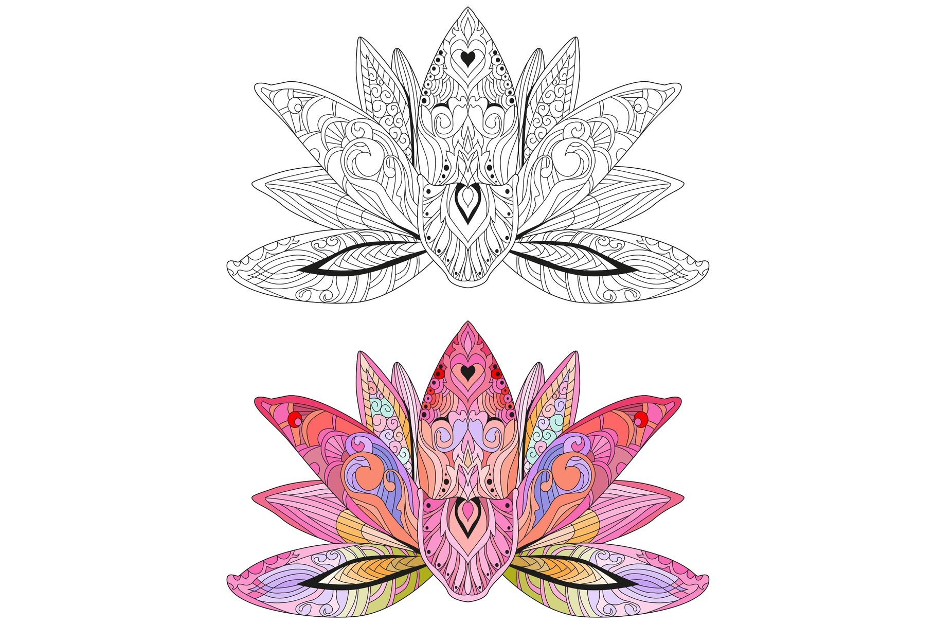 Hand drawn magic flower, a Decorative Illustration by Watercolor fantasy