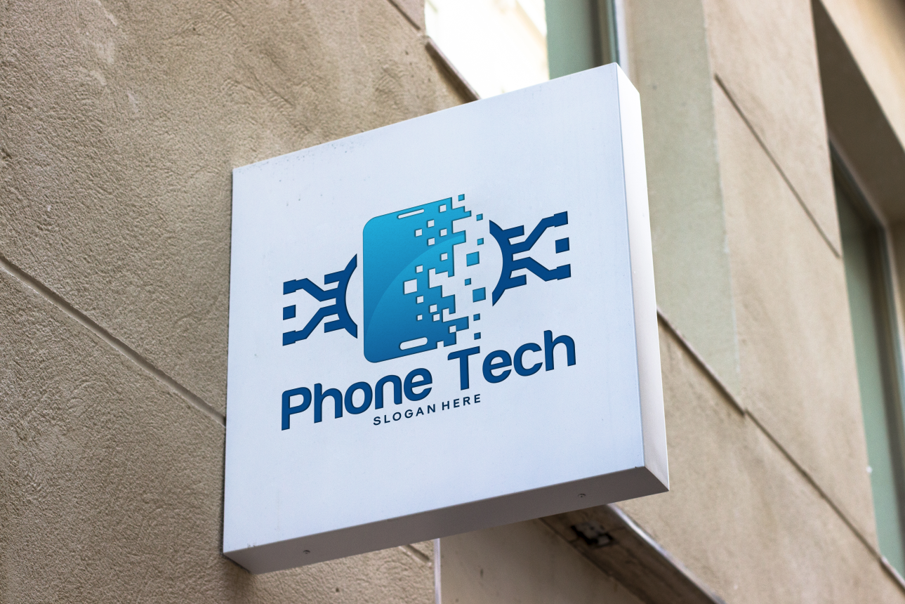 Phone Technology logo designs, a Branding & Logo Template by Lucky Creative