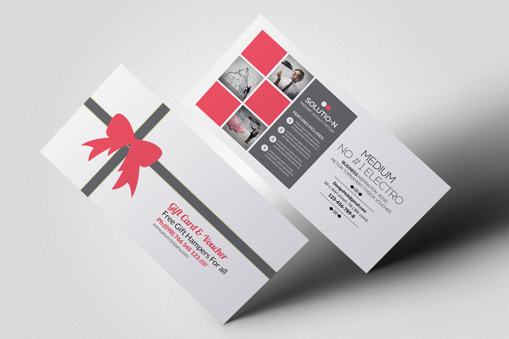 Multi Use Business Gift Voucher, an Invitation Template by Psd Templates