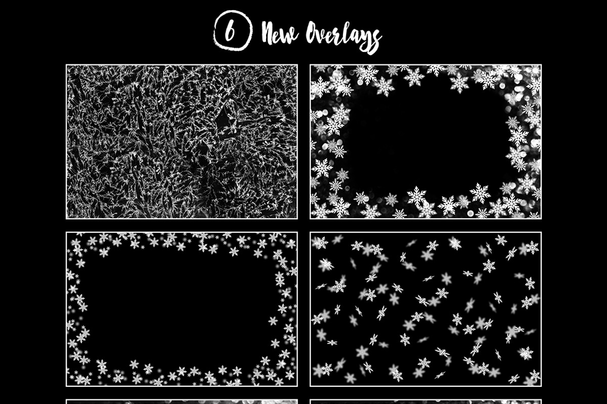 Snowy Overlays, a Texture Graphic by Tabita's shop