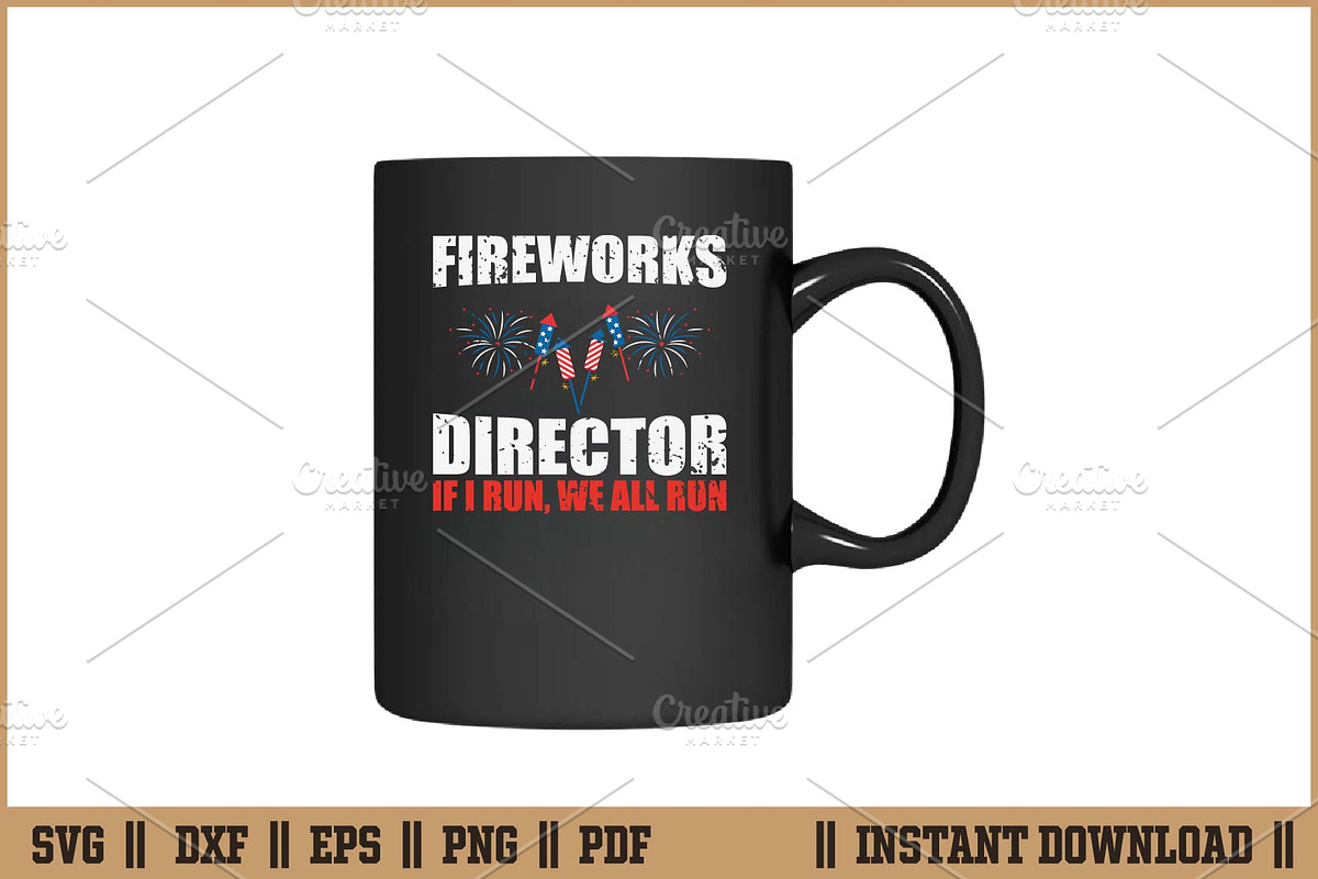 Fireworks Director If I Run We All Run SVG