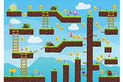 Game level map. Arcade 2d, a Technology Illustration by Things for ...