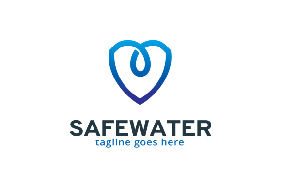 Safe Water / Protect Logo, a Branding & Logo Template by gunaonedesign