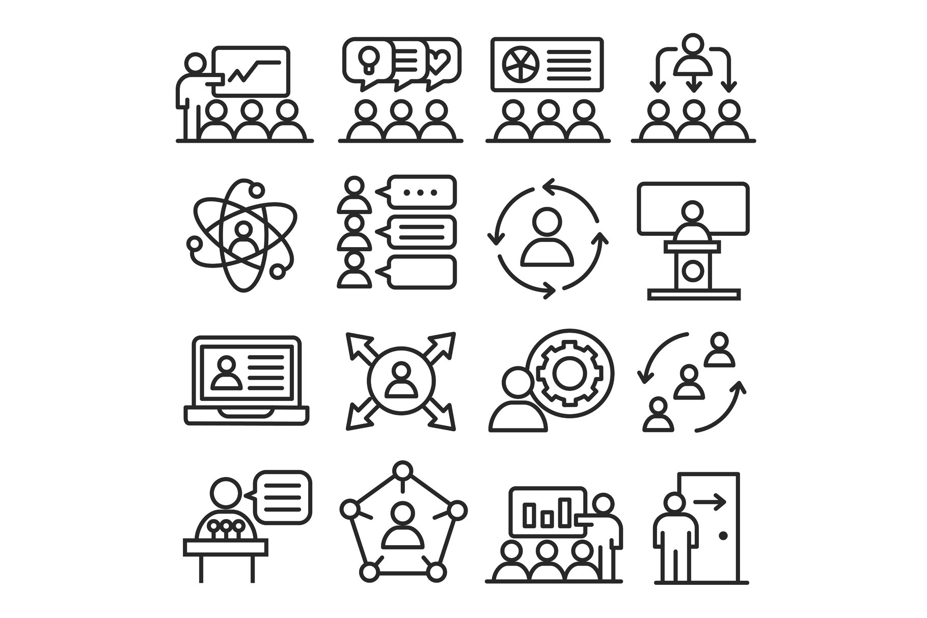 lines icons pack collection, an Outline Icon by ToozDesign