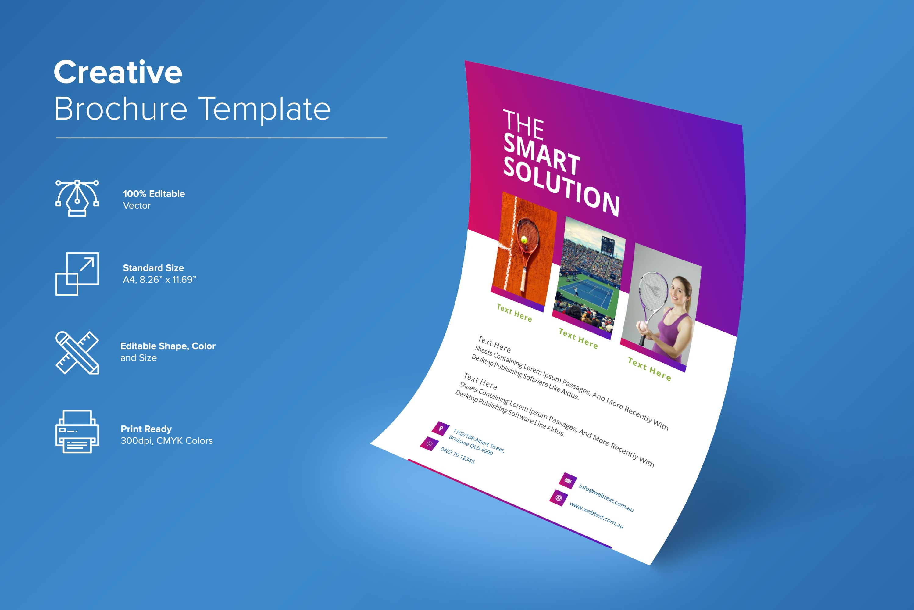The smart solution Brochure Template, a Brochure Template by shahsoft
