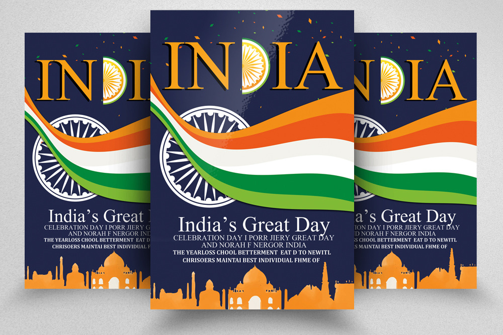Indian Independence Day Flyer/Poster, a Flyer Template by Psd Templates