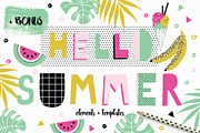 Hello Summer bundle | Graphic Objects ~ Creative Market