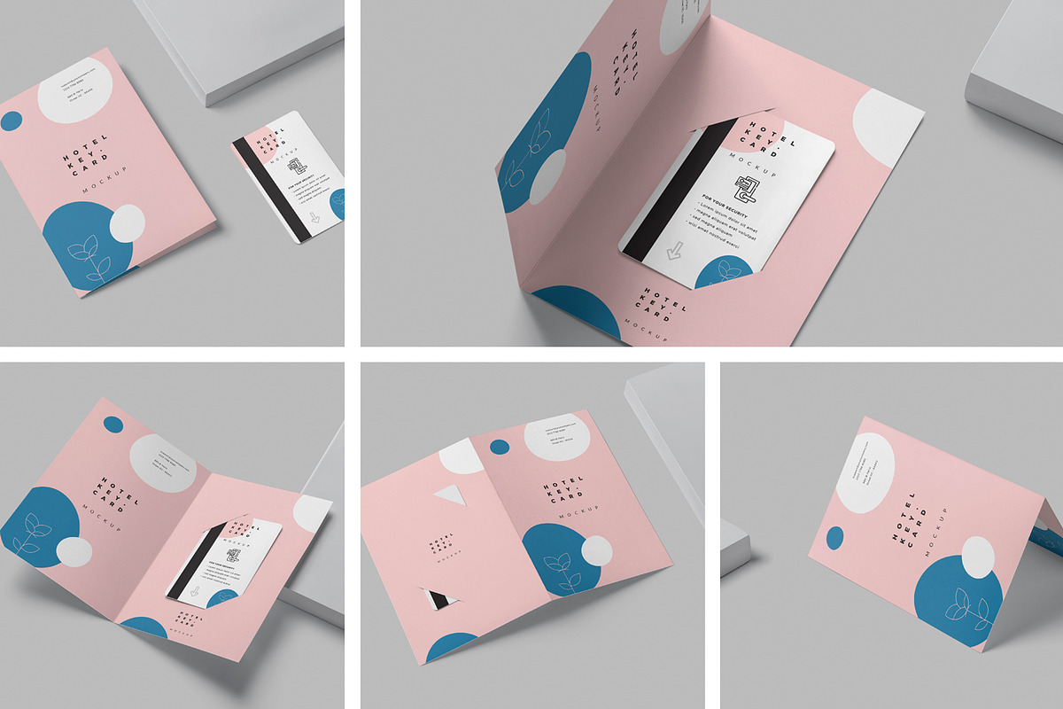 Key Card with Holder Mockups, a Product Mockup by DesignNeutrons ...
