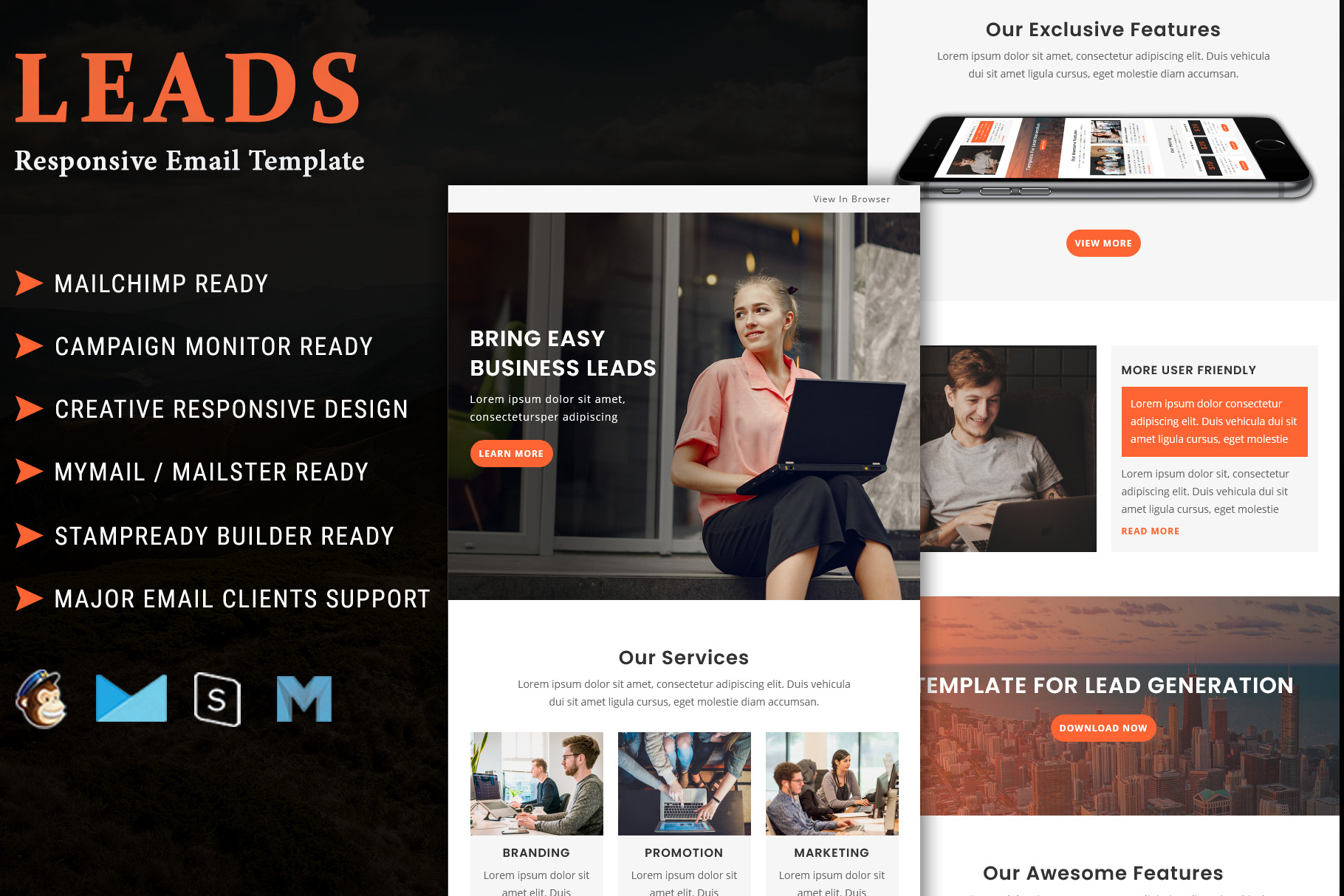 Leads - Email Template, an Email Template by Pennyblack Templates ...