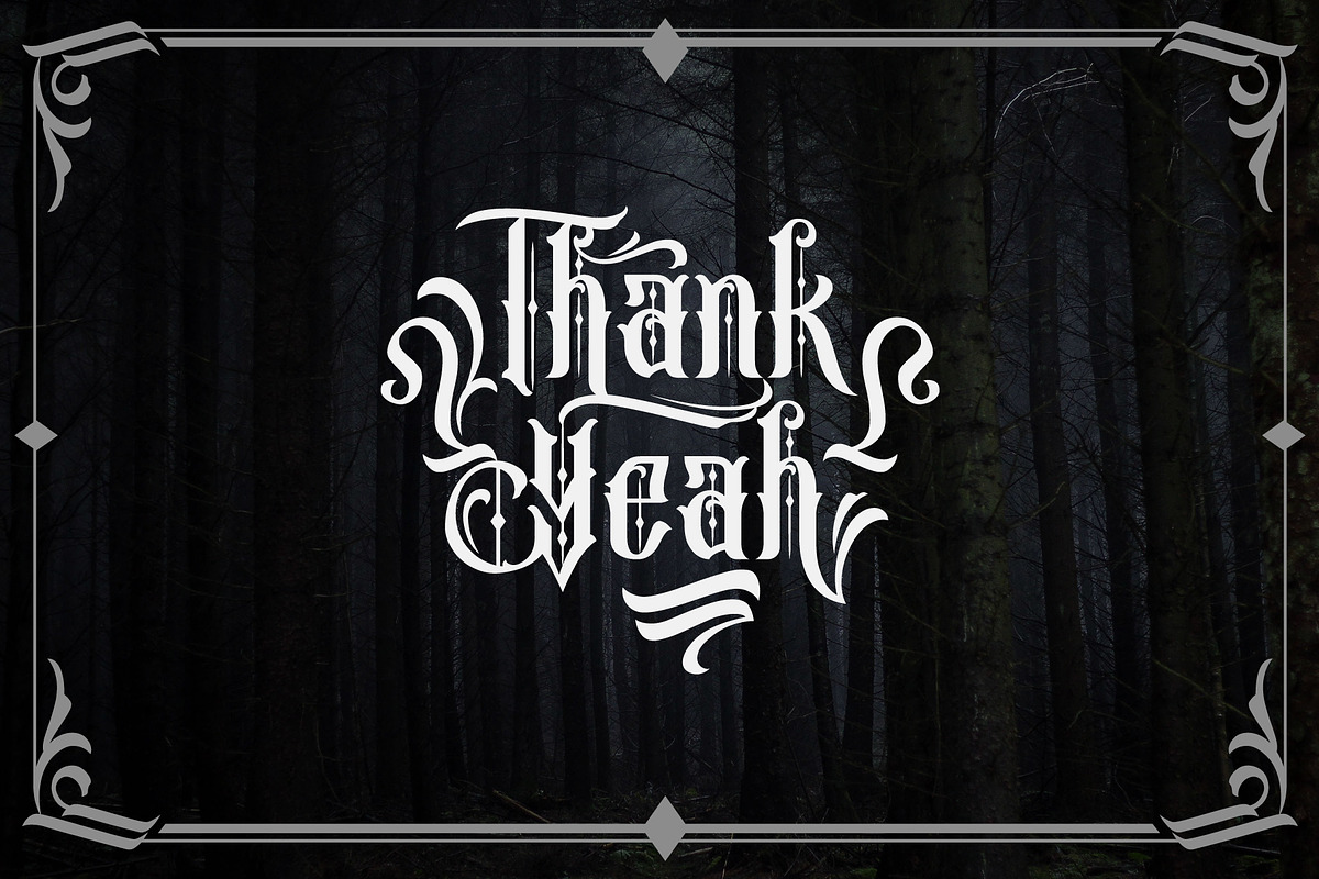 Katheryna Typeface, a Blackletter Font by Arterfak Project