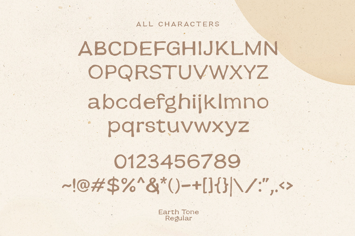 Earth Tone - Organic Sans Family, a Sans Serif Font by Sarid Ezra