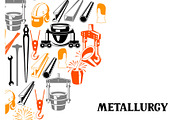 Metallurgical background design., a Technology Illustration by incomible
