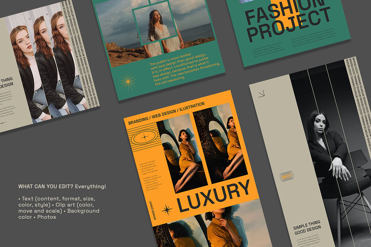 Joren Style Instagram Template | PSD, a Social Media Template by Azruca