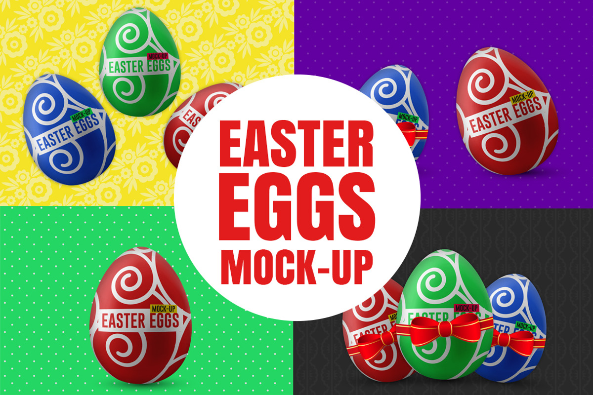 Easter Eggs Mock-Up, a Mockup by Mock-up Store | Creative Market